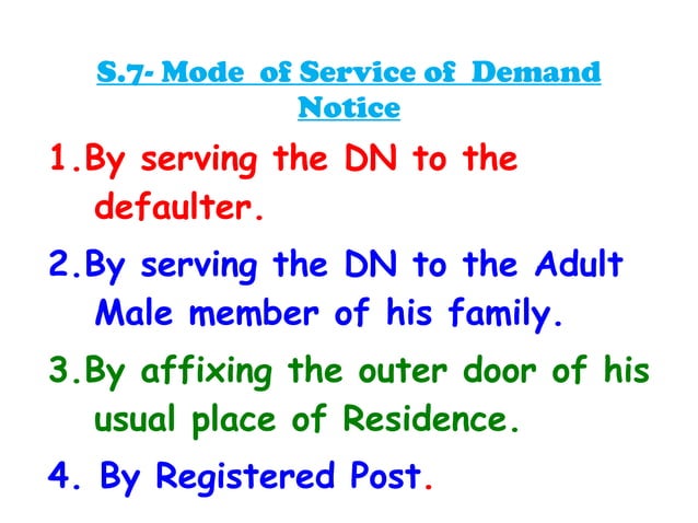 Kerala revenue recovery act 1968 | PPT