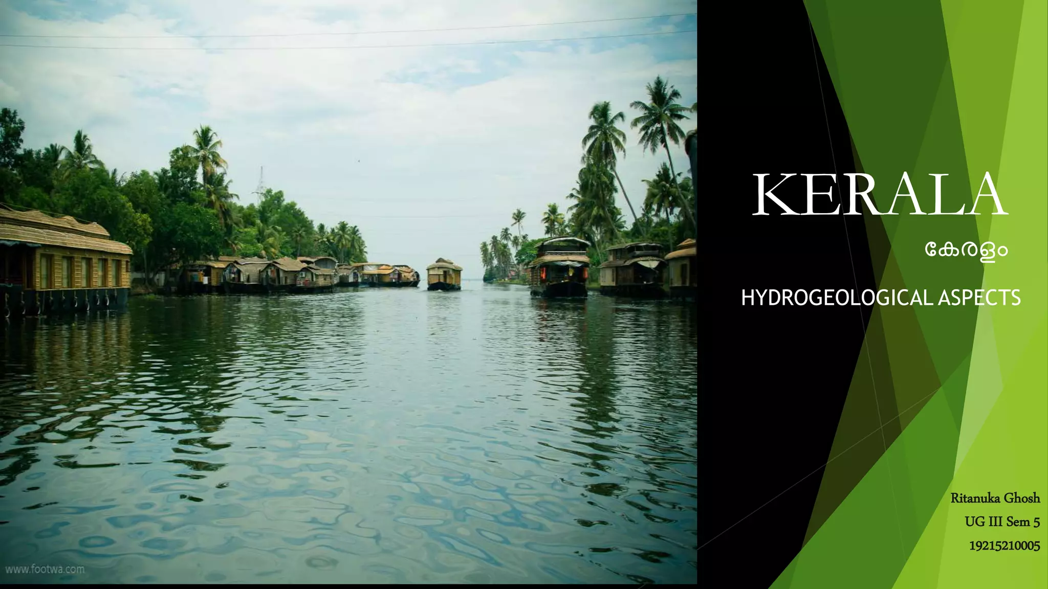 Hydrogeology of Kerala | PPTX
