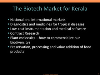 Biotechnology Industry in Kerala: A view from the Trenches | PPT ...