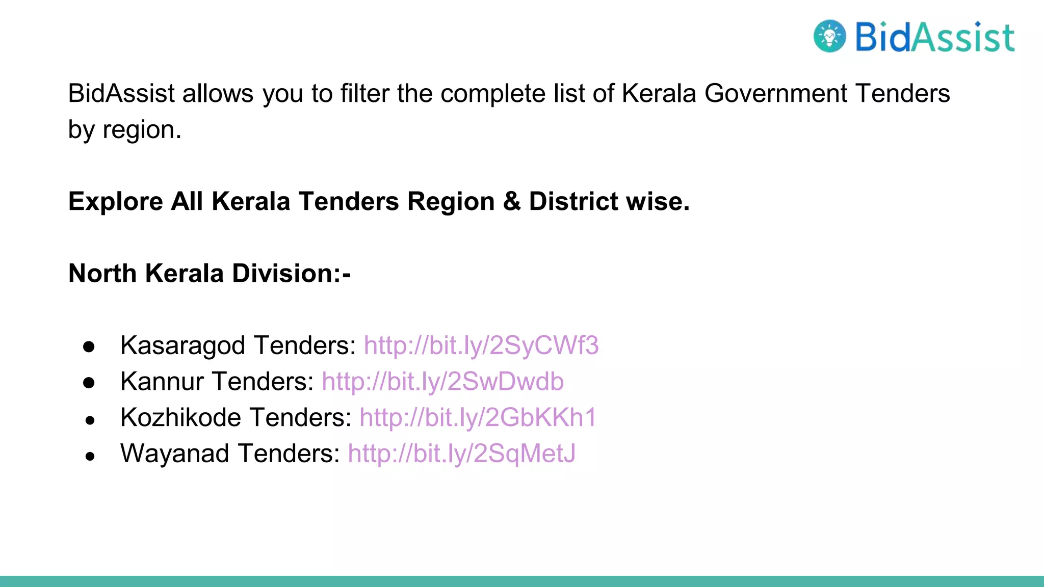 Kerala Tenders | PPT