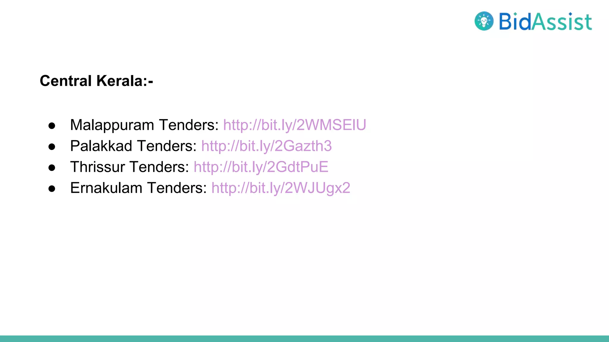 Kerala Tenders | PPT