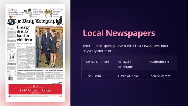 "Kerala Tender News: Government Projects" | PPT