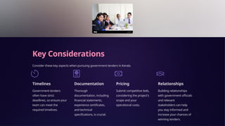 "Kerala Tender News: Government Projects" | PPT