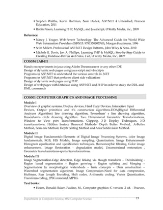 Kerala university m.sc. computer science syllabus | PDF