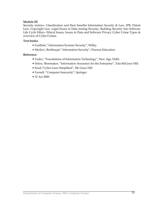 Kerala university m.sc. computer science syllabus | PDF