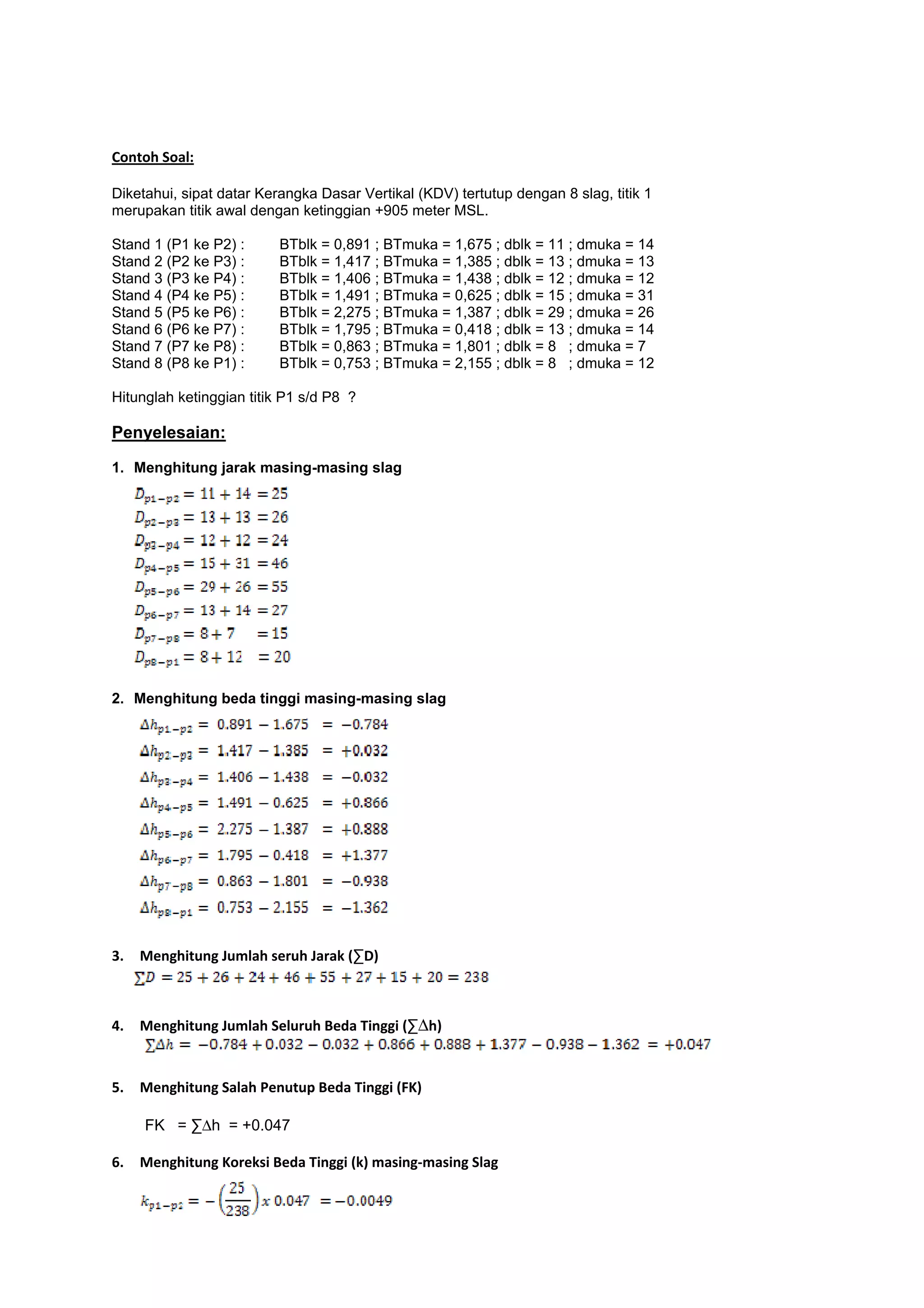 Kerangka dasar-vertikal | PDF