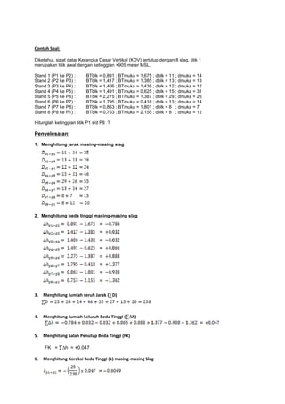 Kerangka dasar-vertikal | PDF