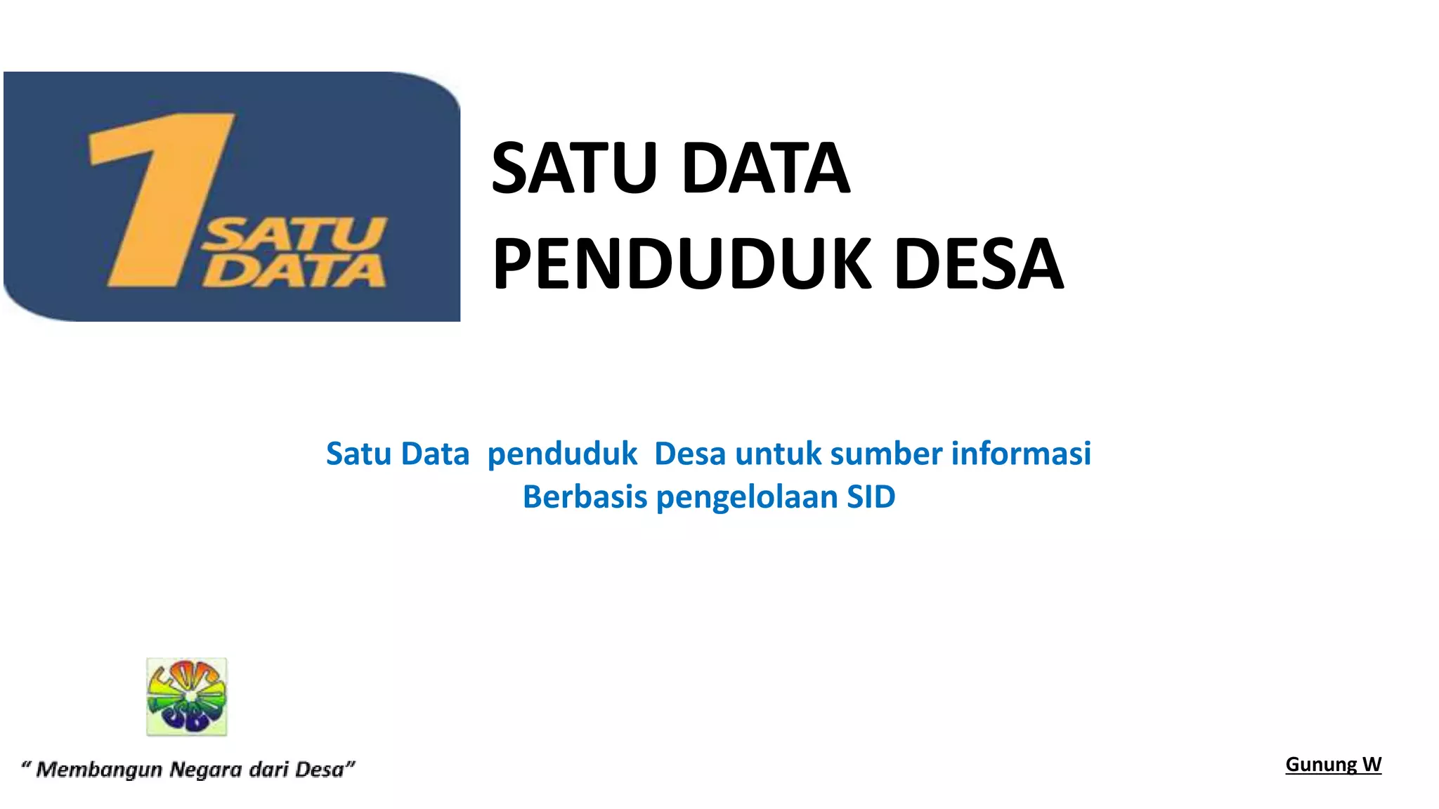 Kerangka 1 Data | PPTX