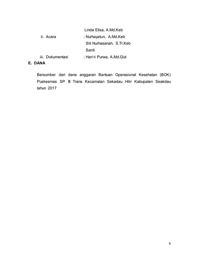 Kerangka acuan | PDF