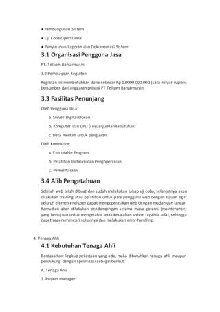 Kerangka Acuan Kerja | DOCX