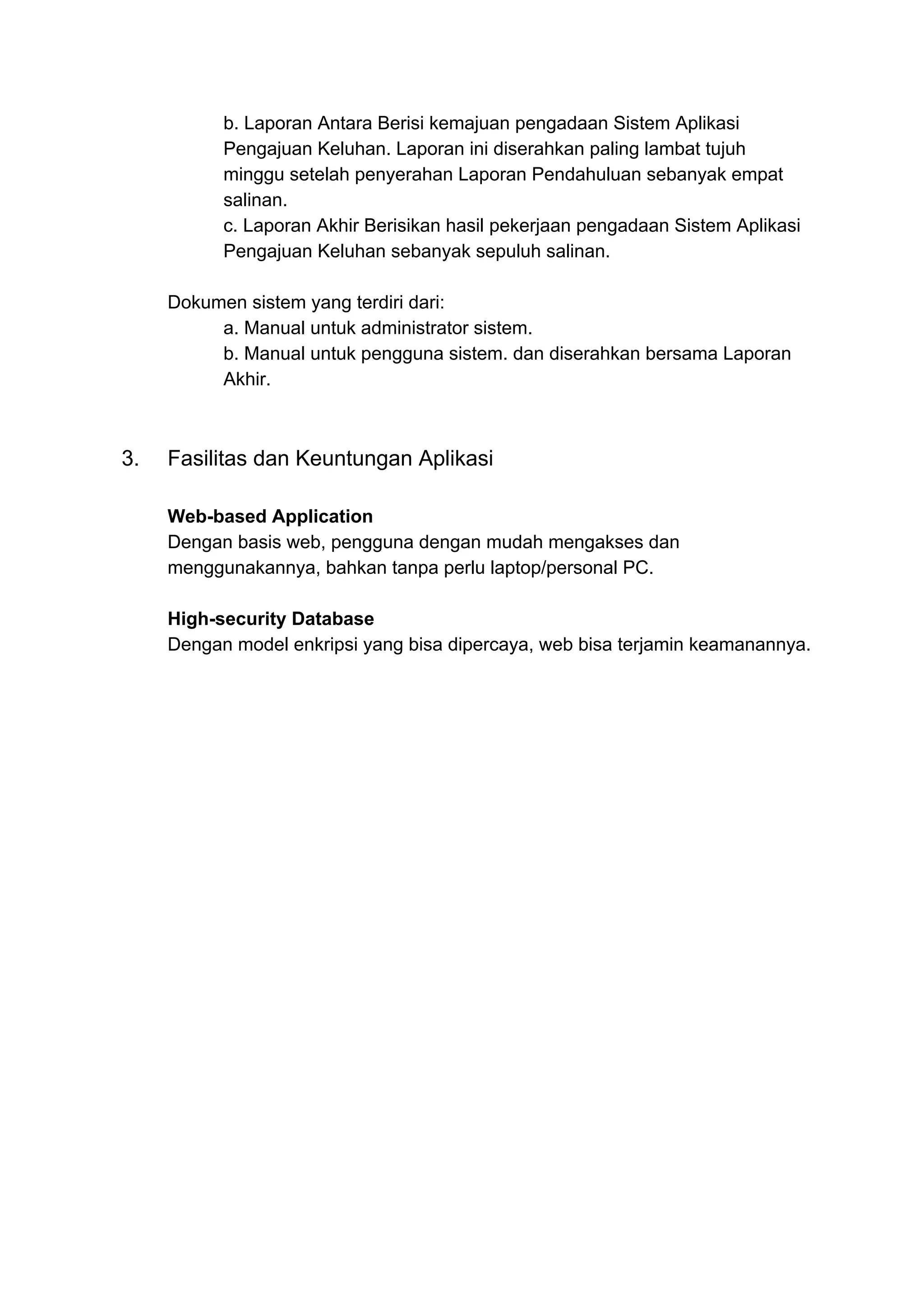 Kerangka acuan kerja (kak) aplikasi pengajuan keluhan inspektorat | PDF