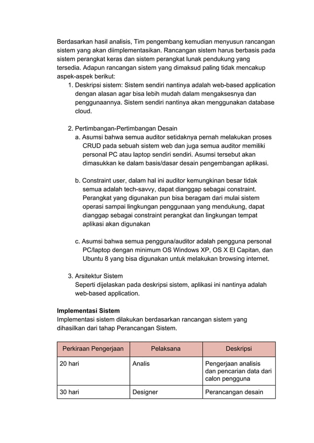 Kerangka acuan kerja (kak) aplikasi pengajuan keluhan inspektorat | PDF