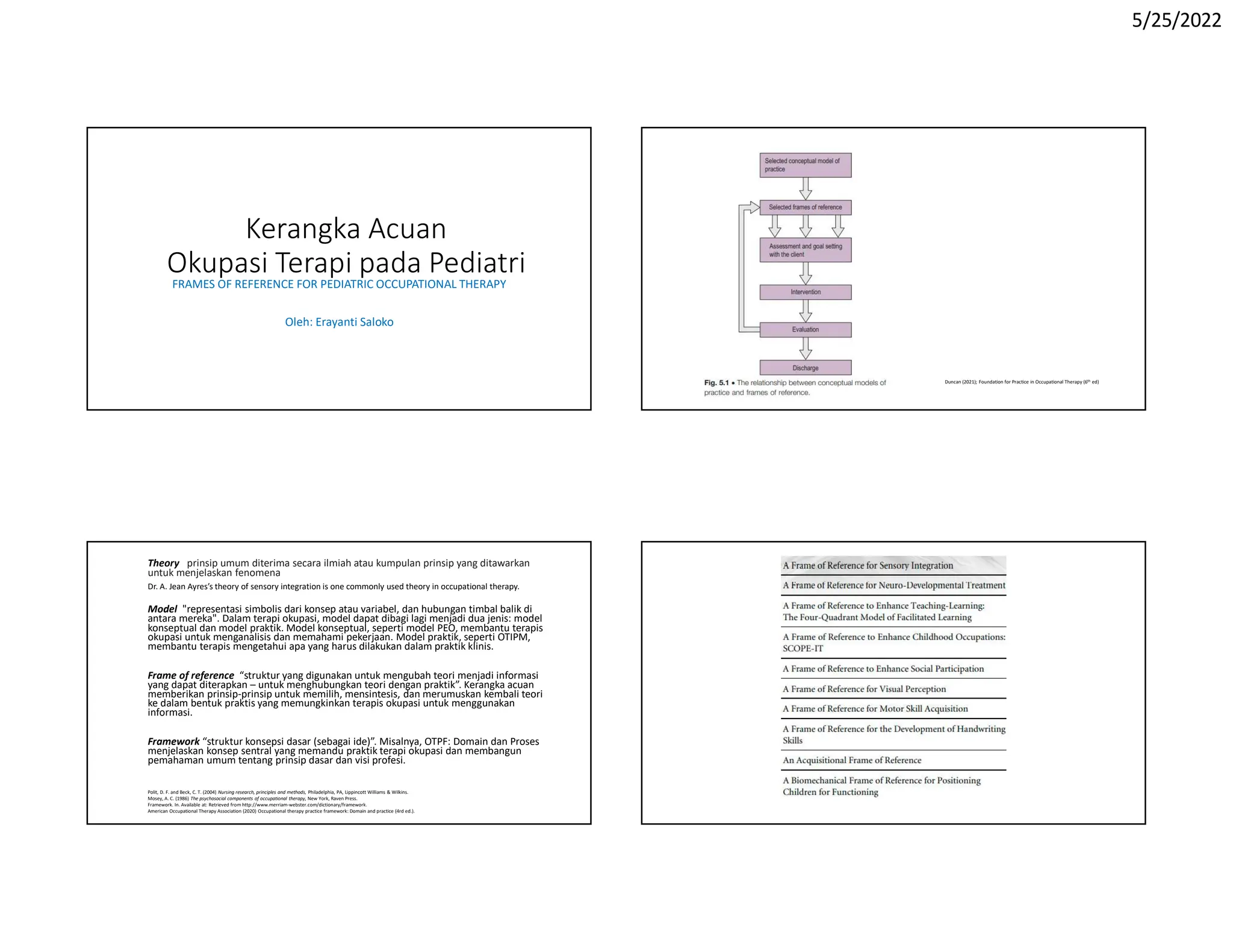 Kerangka Acuan OKUPASIONAK THERAPY PEDIATRI | PDF