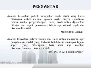 Analisis Kelayakan Usaha | PPTX