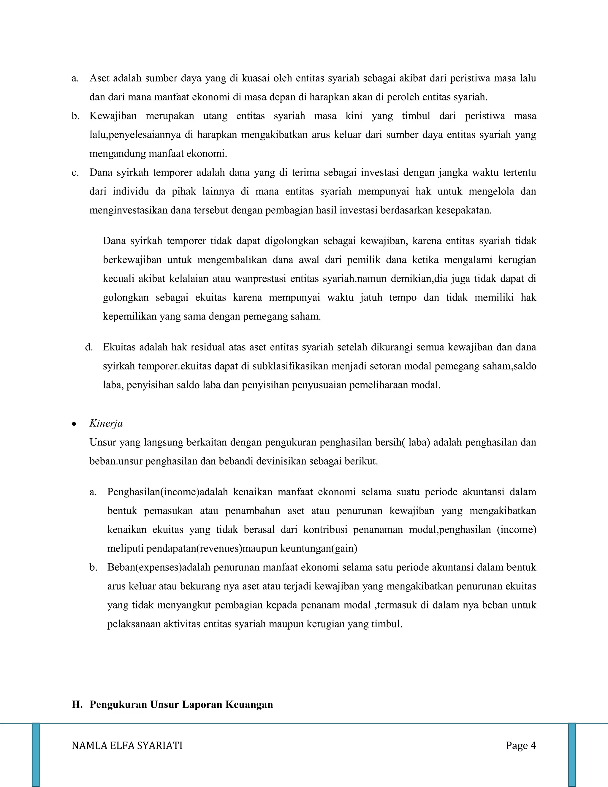 Kerangka dasar penyusunan dan penyajian laporan keuangan syariah | DOCX