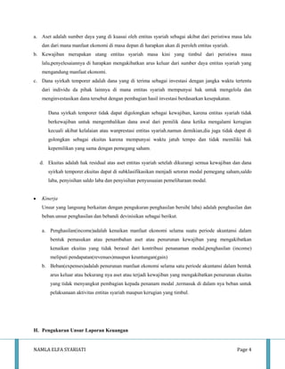 Kerangka dasar penyusunan dan penyajian laporan keuangan syariah | DOCX