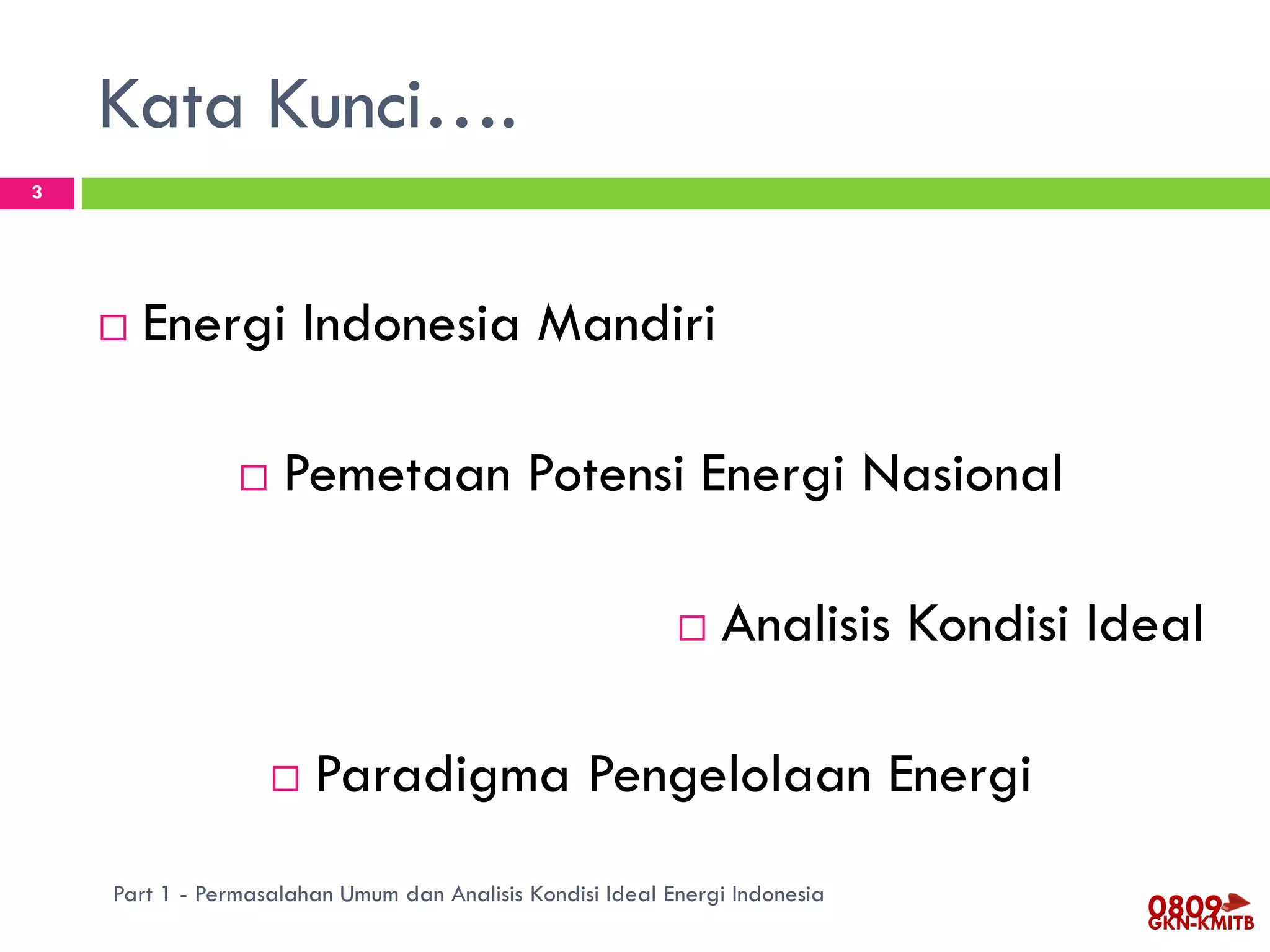 Kerangka Energi KM ITB 0809 | PDF