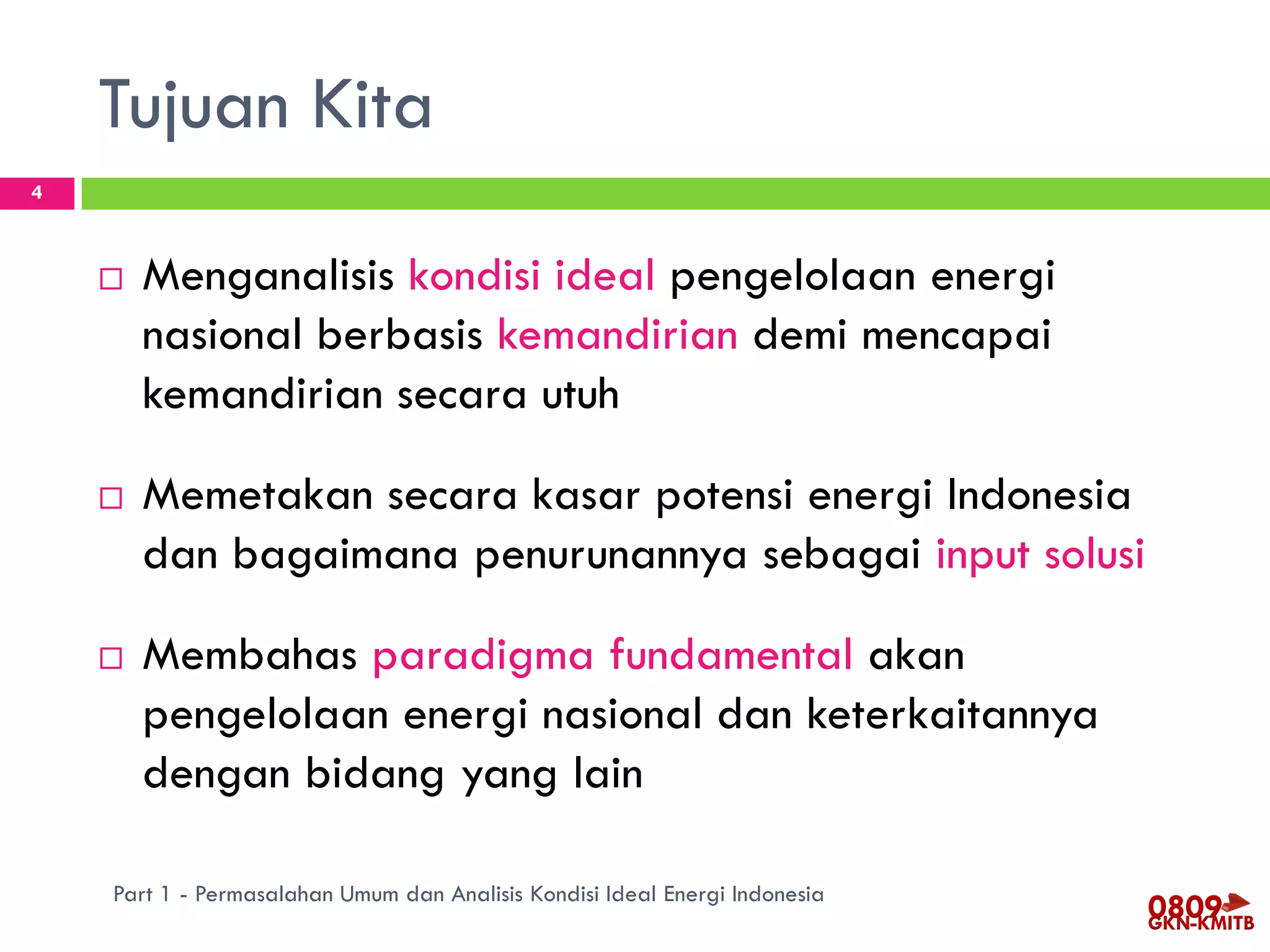 Kerangka Energi KM ITB 0809 | PDF