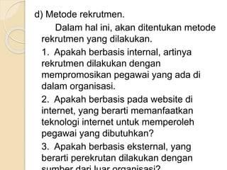 Kerangka rekrutmen karyawan | PPTX