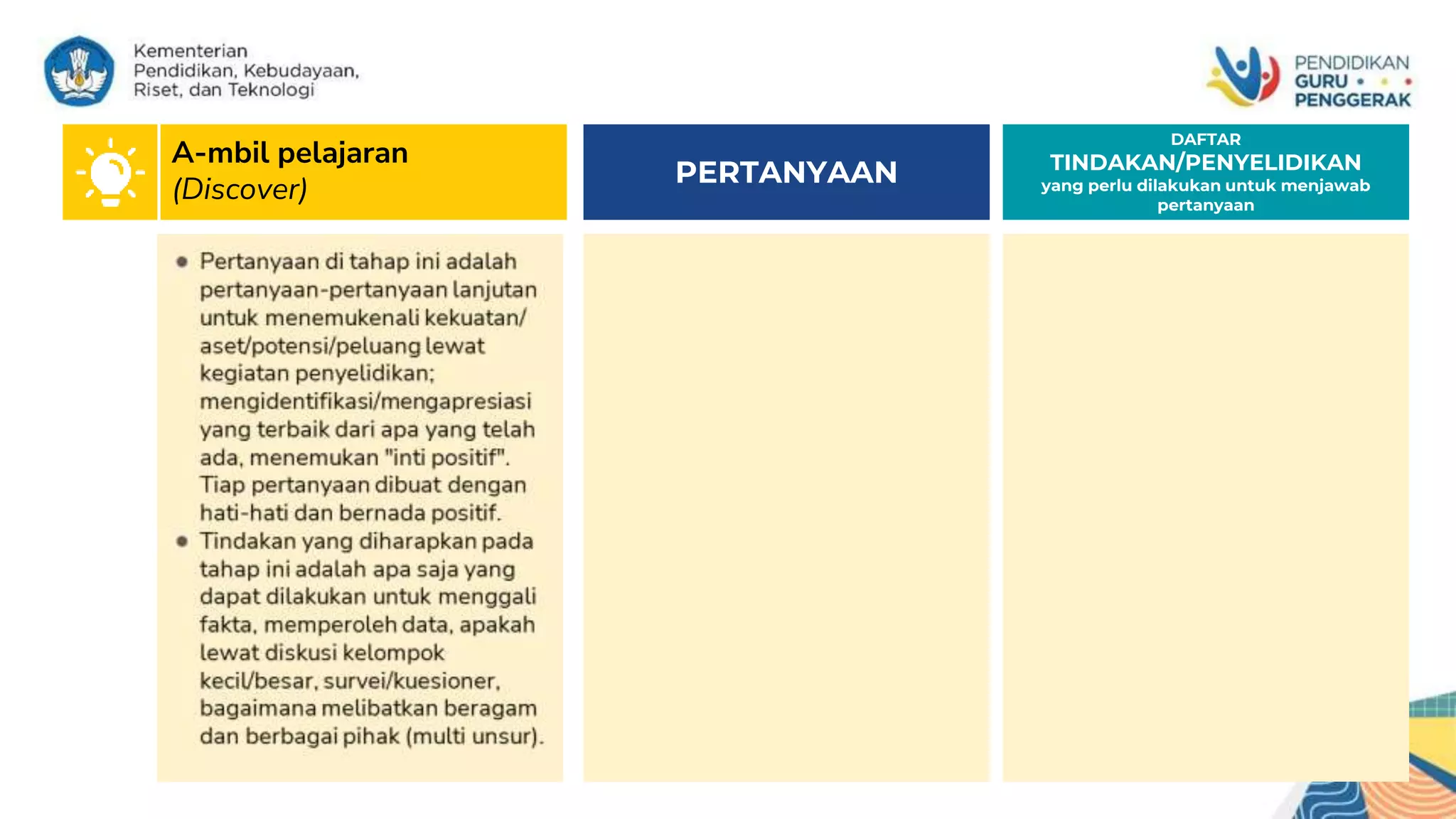 Kerangka Tahapan BAGJA | PPTX