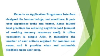 KERAS an app that helps to analyze a large volume of data .pptx
