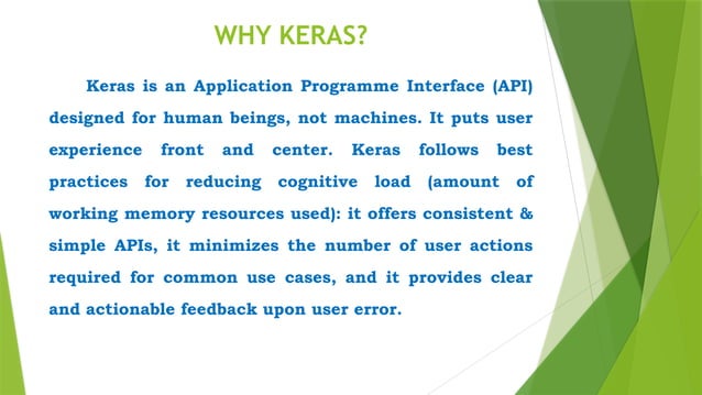 INTRODUCTION TO KERAS FOR BEGINNERS.pptx | Computer Software and Applications | Computing
