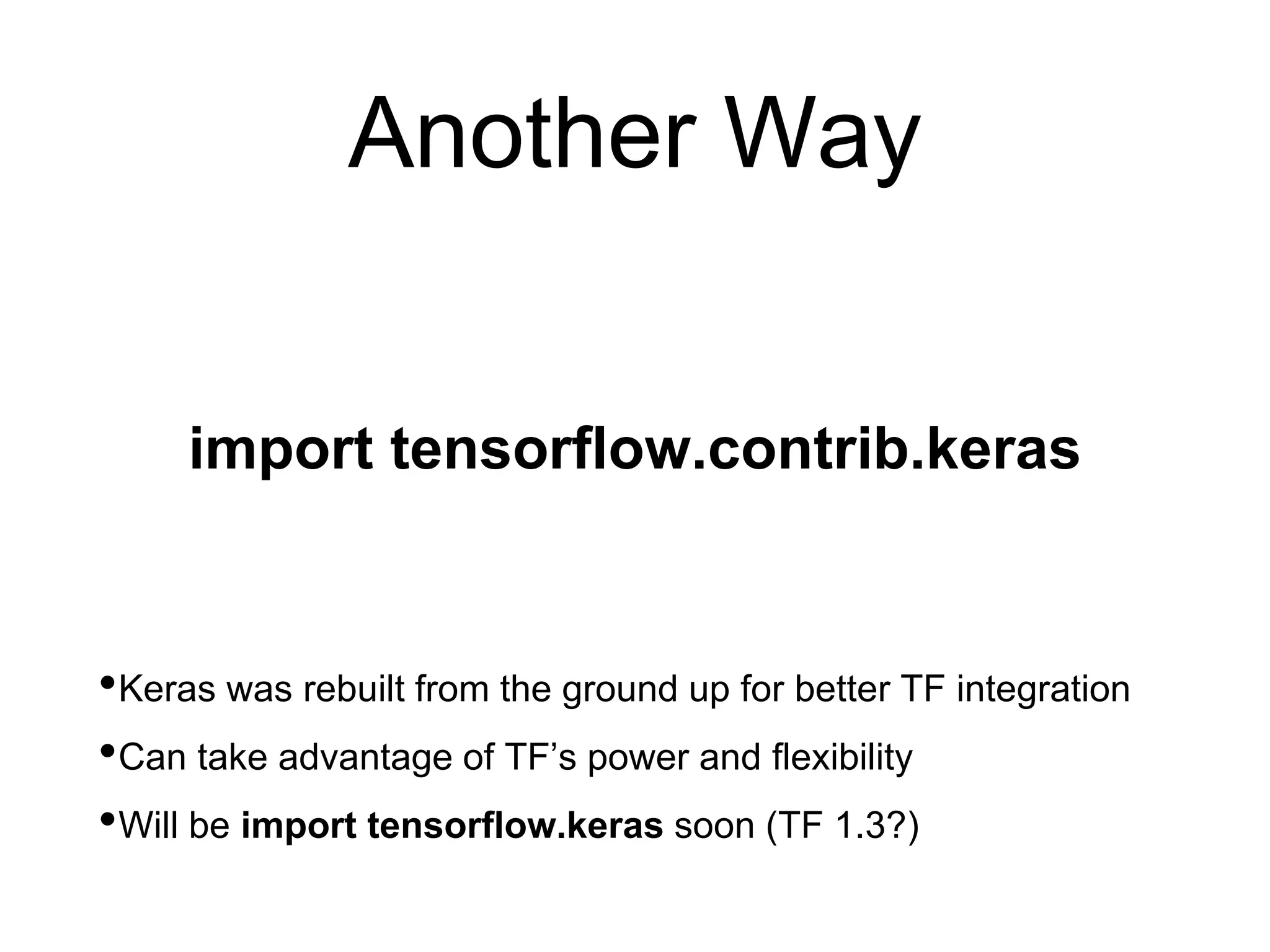 Introduction to Keras | PPTX