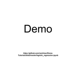 Introduction to Keras | PPTX