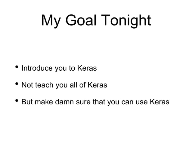 Introduction to Keras | PPTX