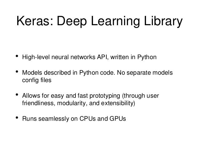 Introduction to Keras