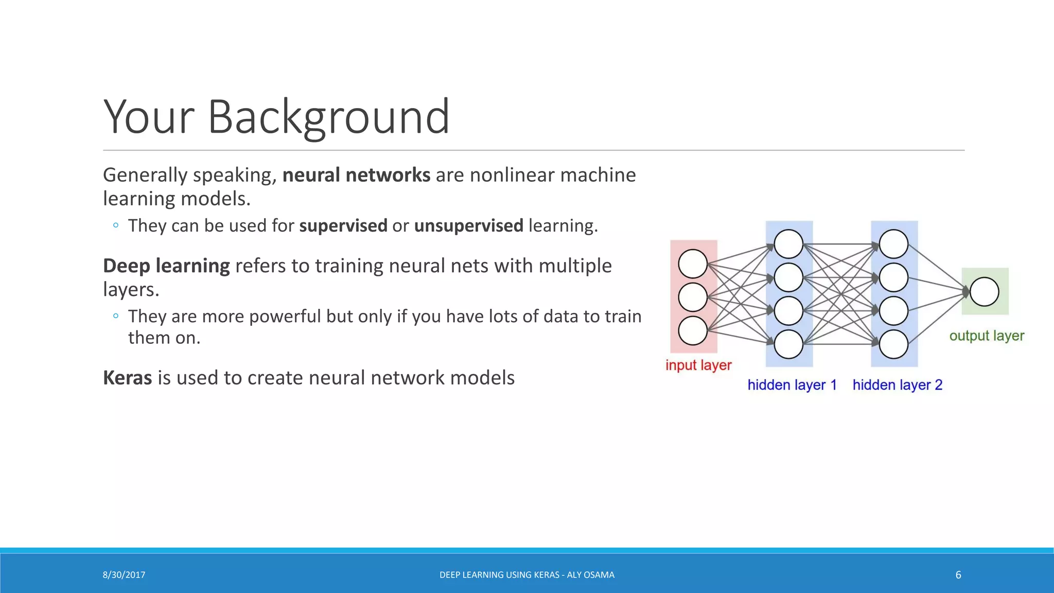 Deep Learning using Keras | PPT