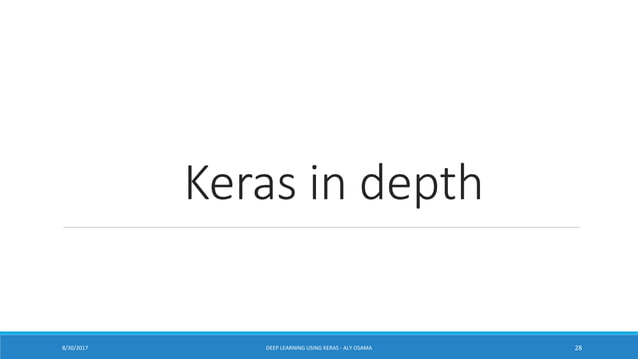 Deep Learning using Keras | PPT