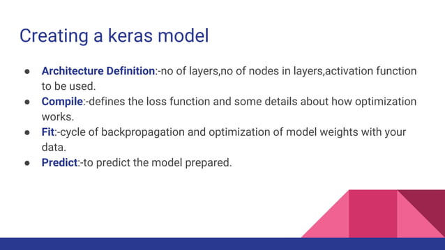 Keras: Deep Learning Library for Python | PPT