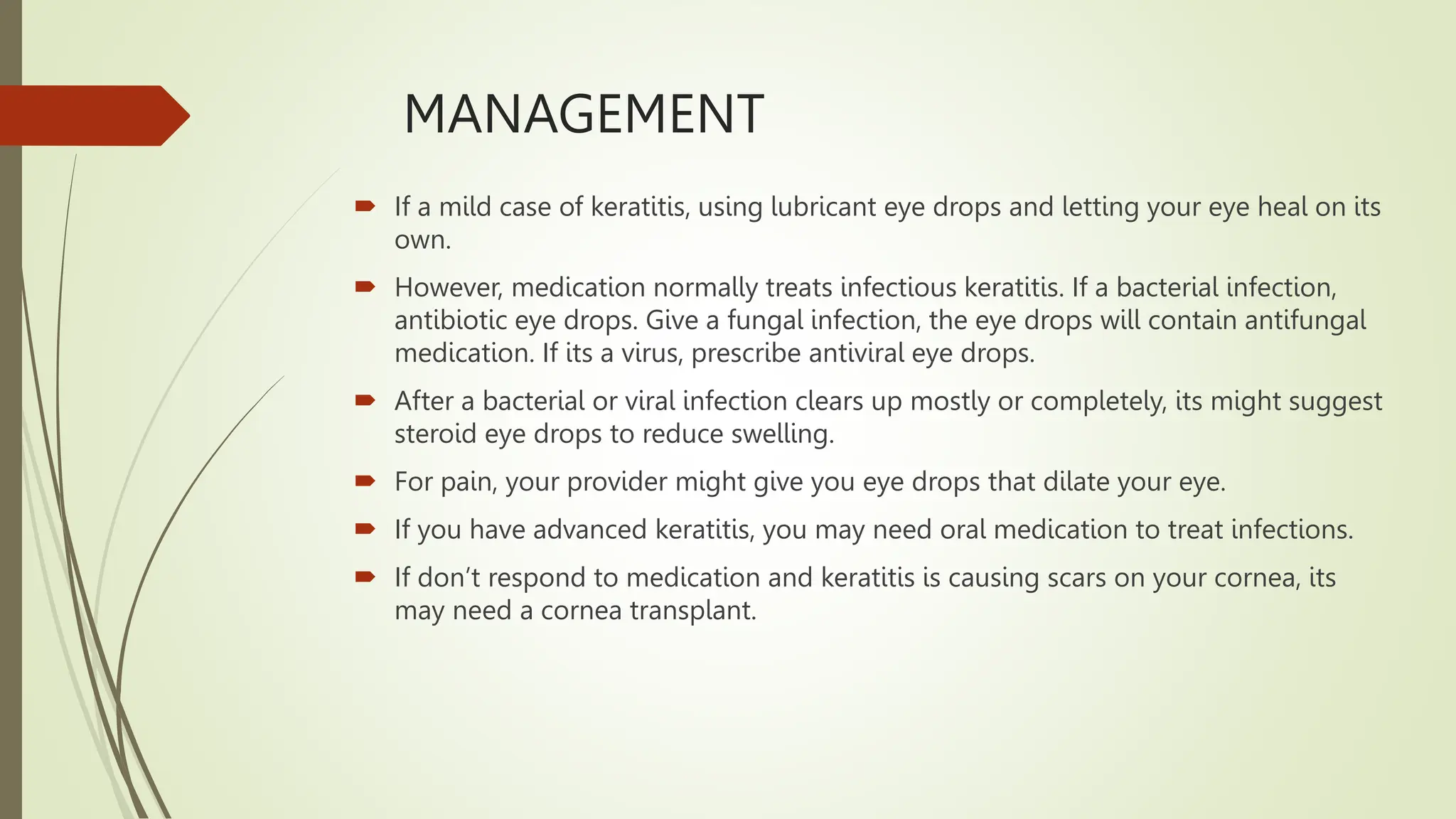 Keratitis treatment and management for adult and children | PPTX