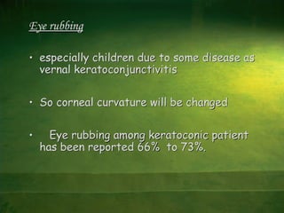 keratoconus presentation and treatment ppt | PPT