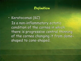 keratoconus presentation and treatment ppt | PPT