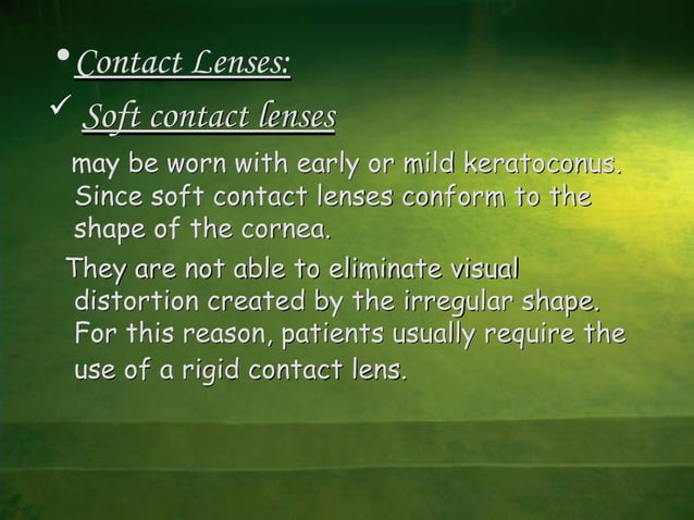 keratoconus presentation and treatment ppt | PPT