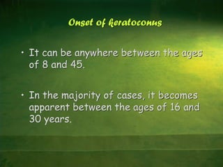 keratoconus presentation and treatment ppt | PPT