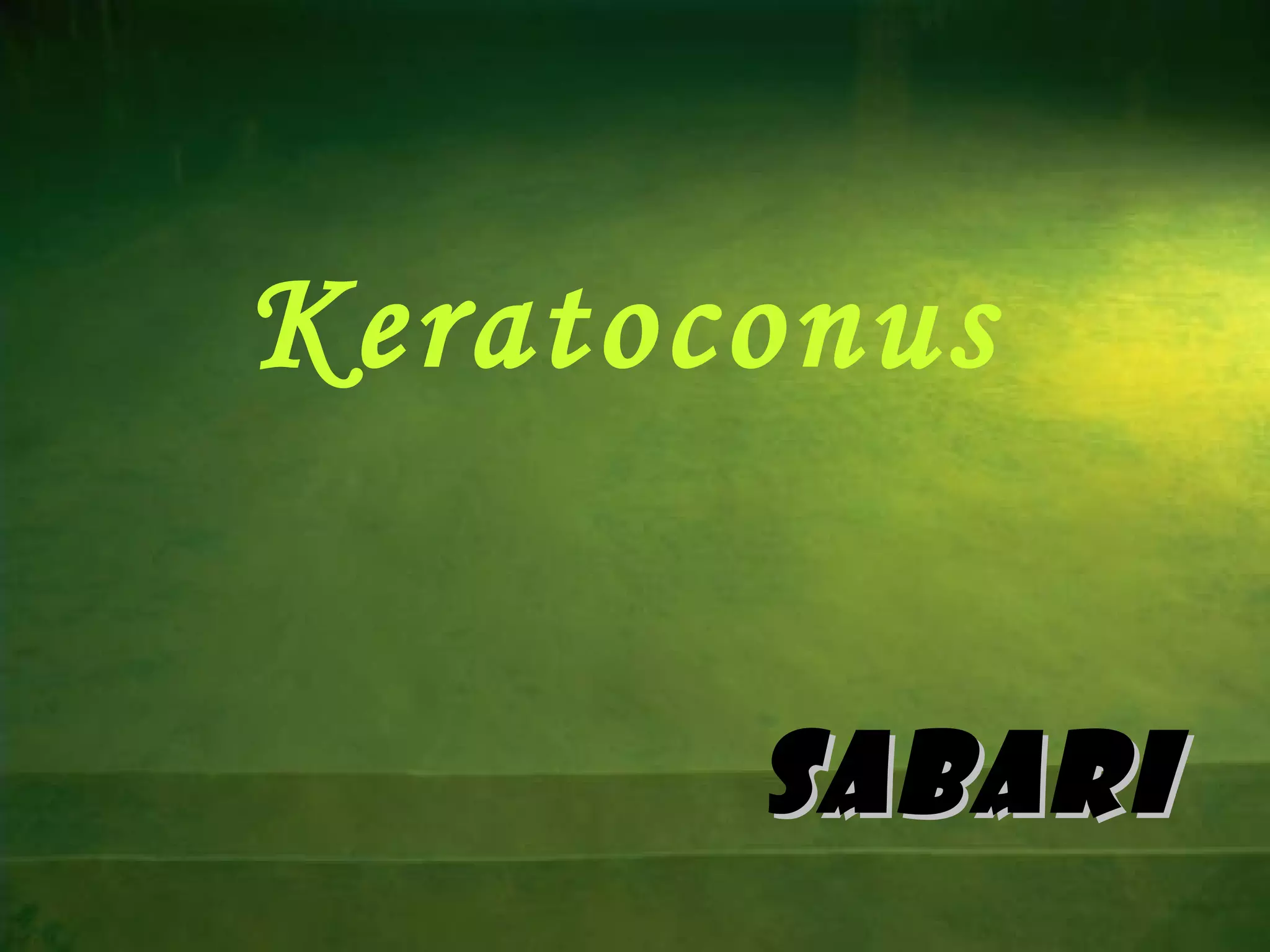 Keratoconus | PPT
