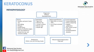 Keratoconus القرنية المخروطية | PPTX