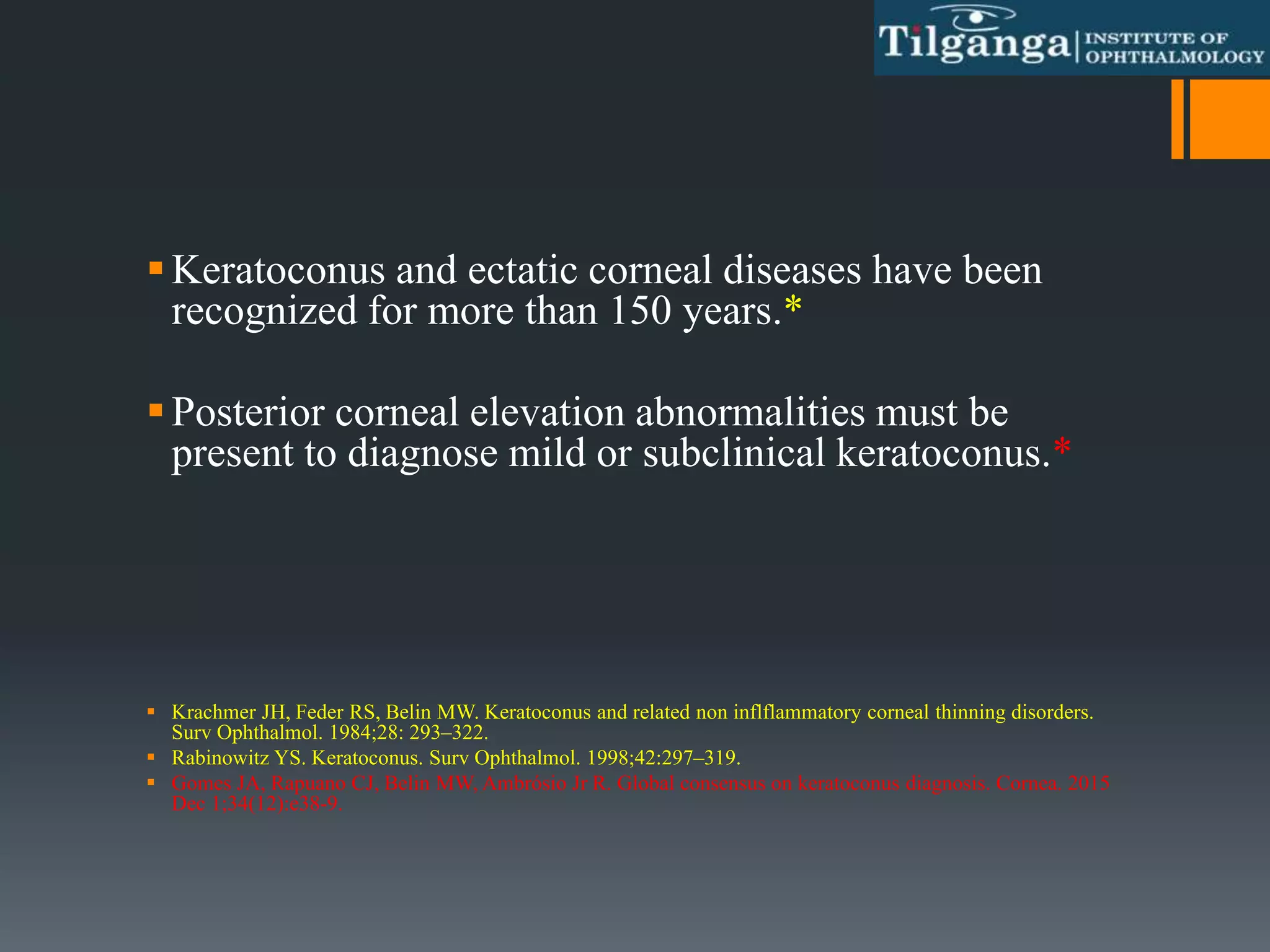 Keratoconus and Its management | PPTX