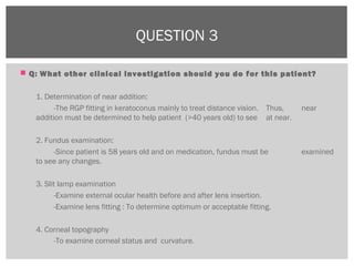 Contact lens for Keratoconus case study | PPT