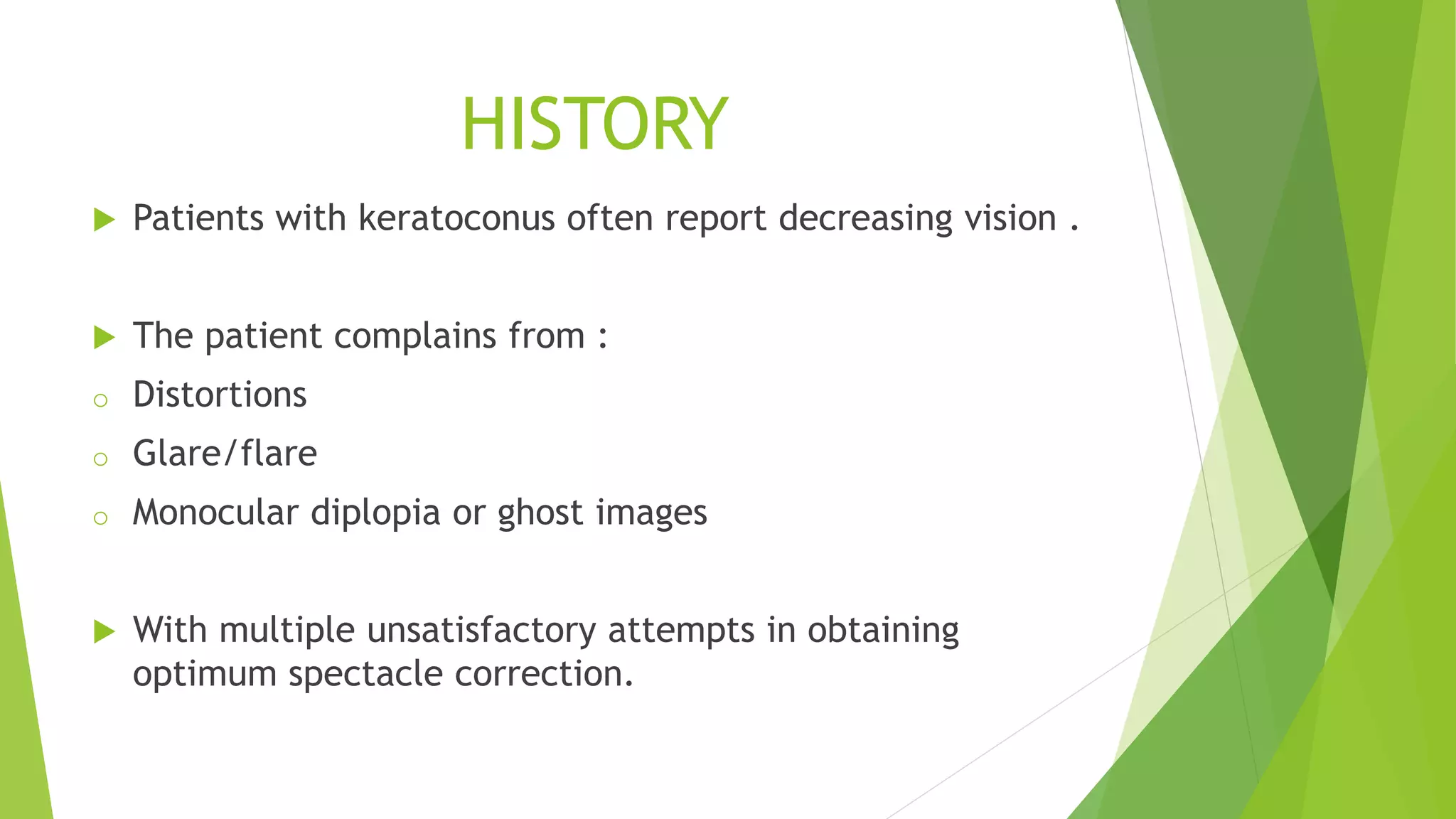 Keratoconus ,diagnosis and treatment | PPTX