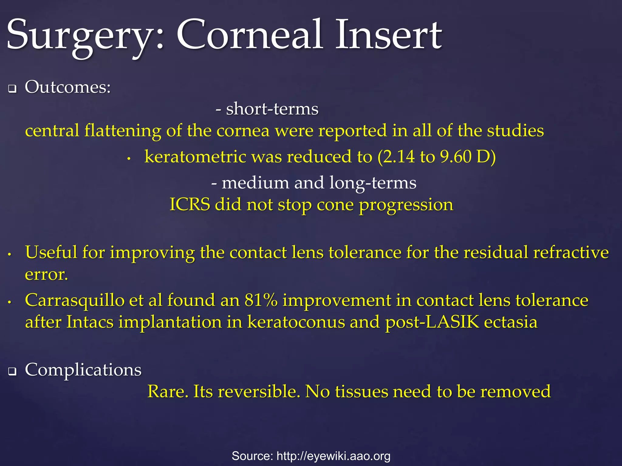Keratoconus presentation | PPTX