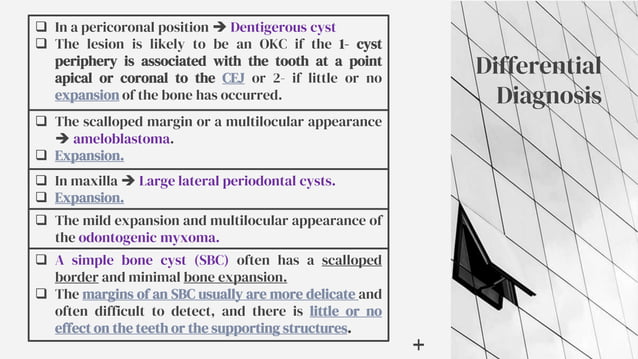 Keratocystic odontogenic tumors(KCOT) or Odontogenic Keratocyst(OKC)OKC ...