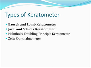 Keratometer priniciple features and benefits.pdf