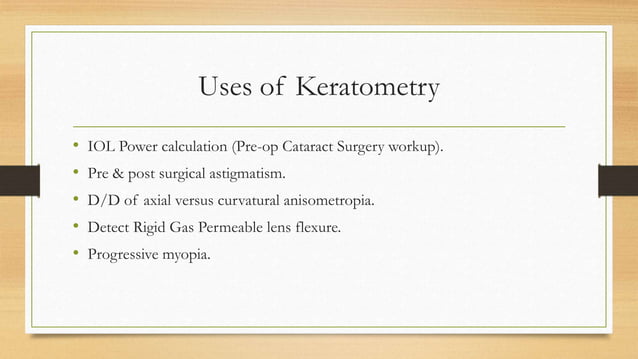 Keratometry | PPTX