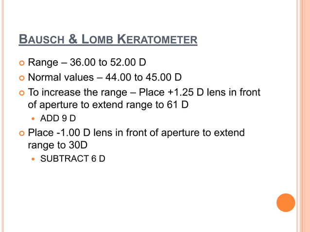 Keratometry | PPTX