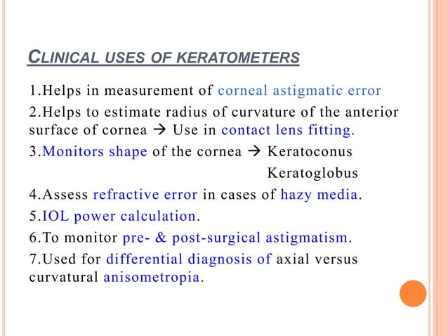 Keratometry | PPTX