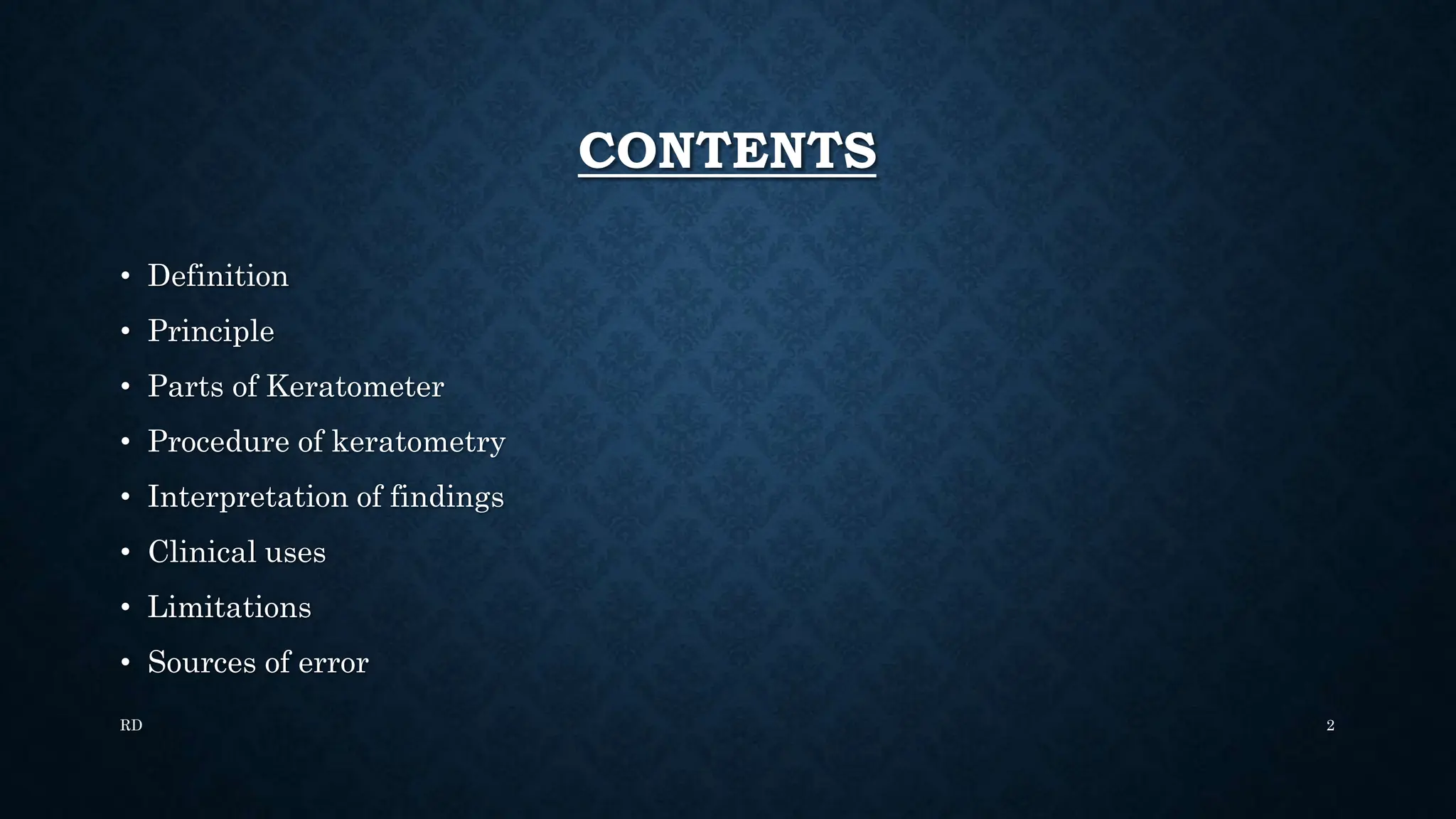 Extended keratometer and keratometry procedure | PPTX